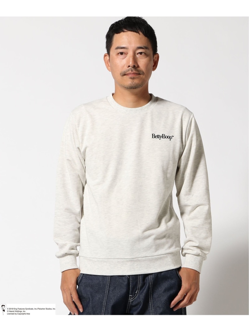 【楽天市場】BETTY BOOP/(M)チアーズトレーナー BETTY BOOP サンコーバザール トップス スウェット・トレーナー グレー ...