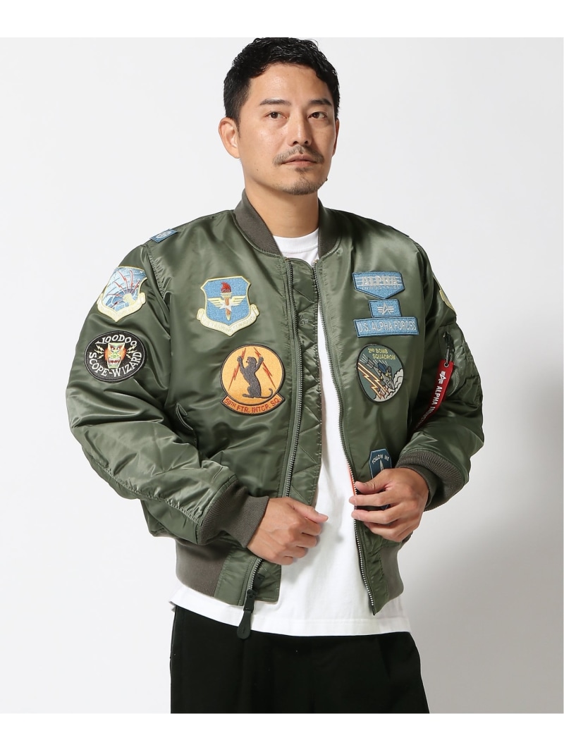 【楽天市場】(M)ALPHA/アルファ MA-1 FULL PATCHEDCORE SPEC ALPHA ジャックローズ ジャケット・アウター ...