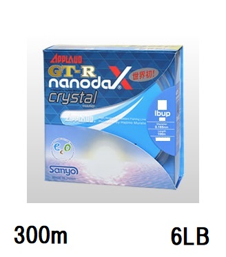 【楽天市場】サンヨーナイロン(Sanyo) APPLAUD GT-R nanodaX Crystal Hard【ナノダックス クリスタル ハード】 300m 6LB：釣具の三平