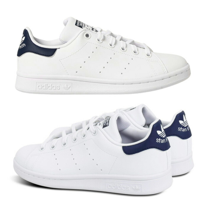 【楽天市場】アディダス スタンスミス スニーカー レディース シューズ adidas STAN SMITH J 運動靴 スポーツ 合皮 通学 ...