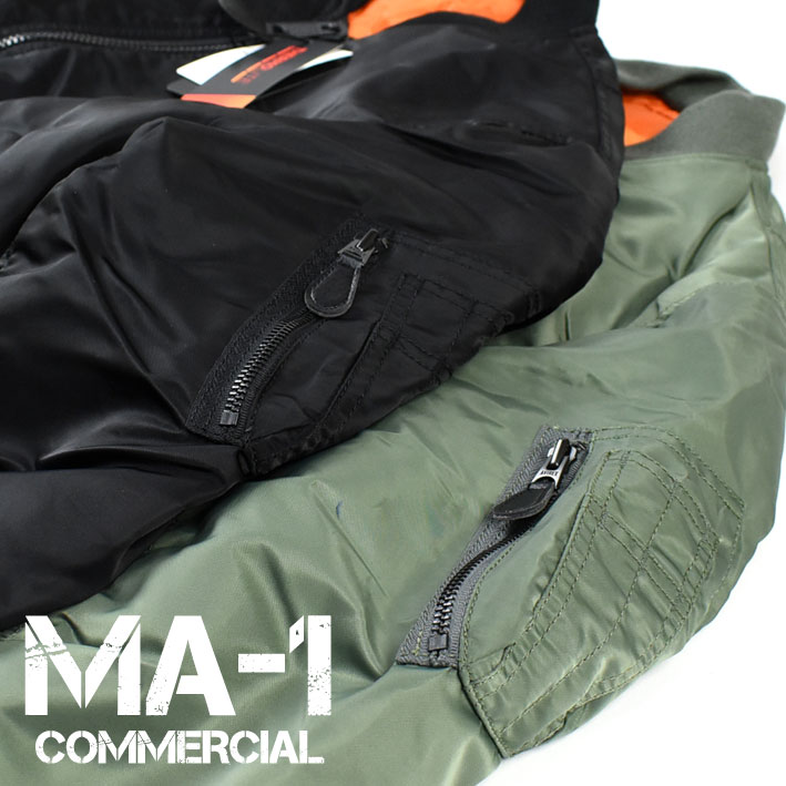 【楽天市場】AVIREX アビレックス MA-1 COMMERCIAL MA1 コマーシャル MIL-J-8279E USAF ミリタリージャケット 6102170：JEANS-SANSHIN