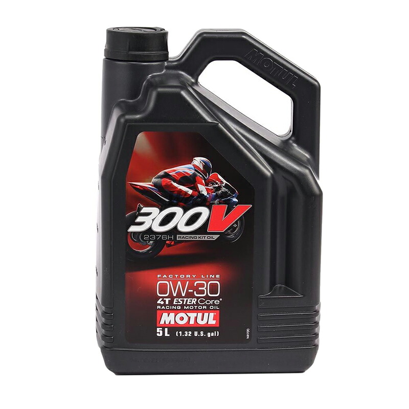 【楽天市場】[国内正規品]MOTUL 300V ROAD RACING KIT OIL 2376H 0W-30 4T 「300V レーシング ...