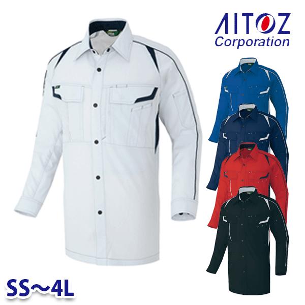 【楽天市場】AZ-1935 SSから4L 長袖シャツ(男女兼用) AITOZアイトス 23S：三洋アパレル楽天市場店