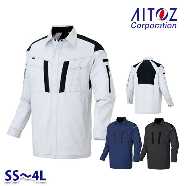 【楽天市場】AZ-6836 SSから4L 長袖シャツ(男女兼用) AITOZアイトス 23S：三洋アパレル楽天市場店