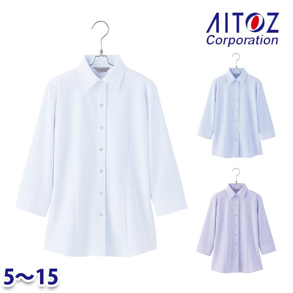 【楽天市場】HCB4007 5から15号 七分袖ブラウス AITOZアイトス 23S：三洋アパレル楽天市場店