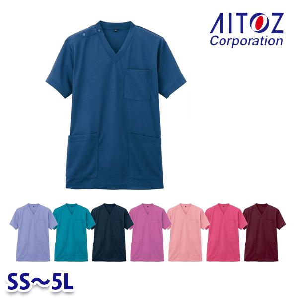 【楽天市場】861411 SSから5L ニットスクラブ 男女兼用 AITOZアイトス 22A：三洋アパレル楽天市場店