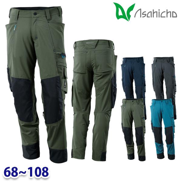 【楽天市場】17179 カーゴパンツ 作業用 ノータック(股下76) 68から108 Asahicho 23AW：三洋アパレル楽天市場店