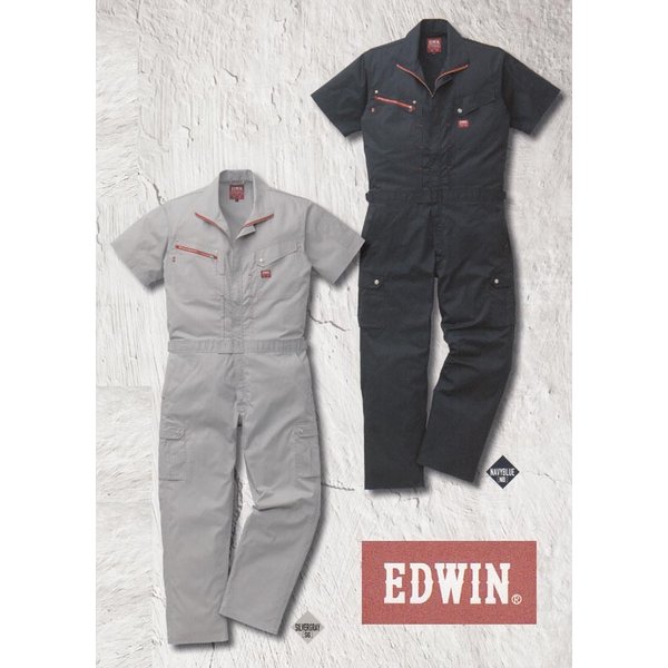 【楽天市場】EDWIN・エドウイン31-81003半袖オーバーオール つなぎ服：三洋アパレル楽天市場店