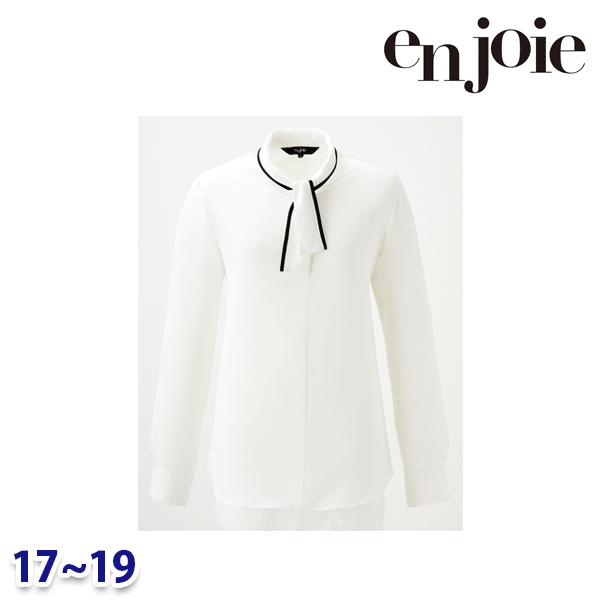 【楽天市場】長袖ブラウス enjoieアンジョア 01232 事務服 17号から19号 SALEセール 22AW：三洋アパレル楽天市場店