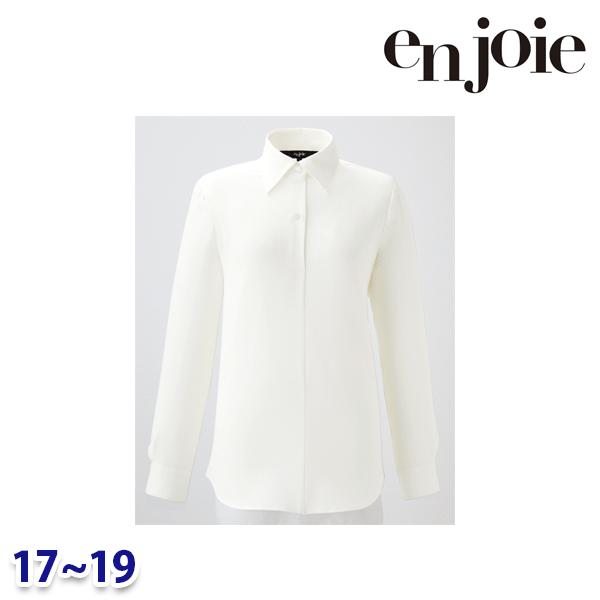 【楽天市場】長袖ブラウス enjoieアンジョア 01235 事務服 17号から19号 SALEセール 22AW：三洋アパレル楽天市場店