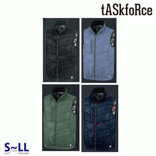 【楽天市場】01099 中綿エンボスベスト SからLL tASkfoRce タスクフォース22UP大川被服：三洋アパレル楽天市場店