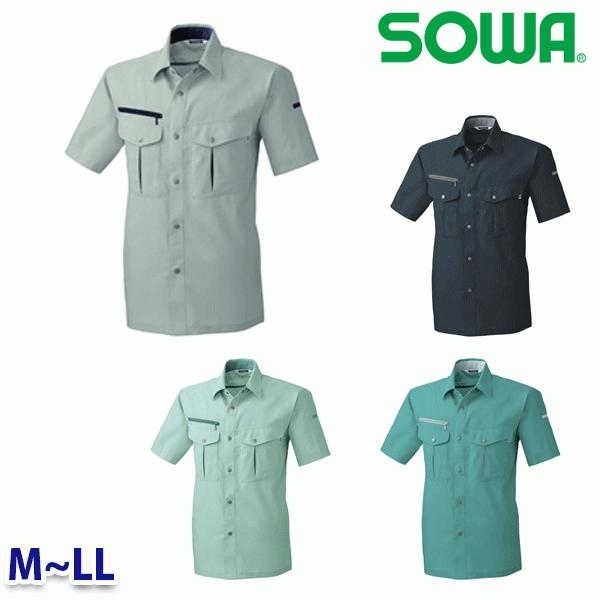 【楽天市場】717 半袖シャツ M~LL 桑和 SOWAソーワ 作業服 作業用SALEセールSW22：三洋アパレル楽天市場店