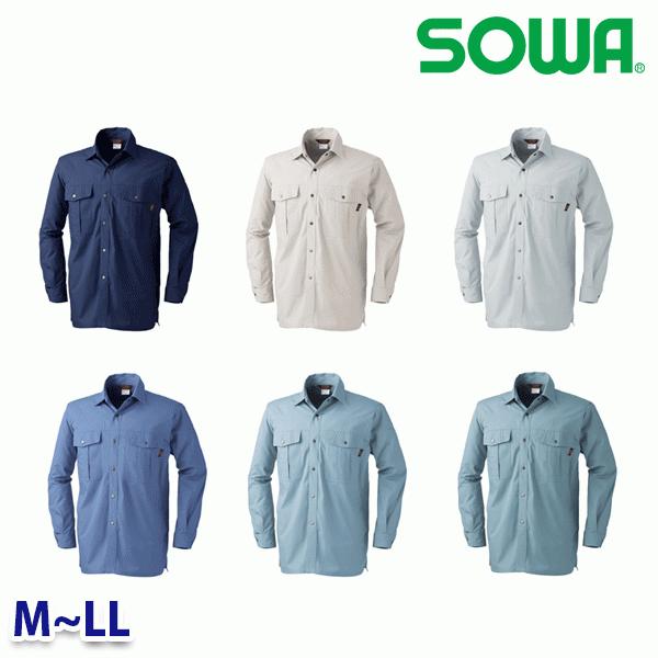 【楽天市場】535 長袖シャツ M~LL 桑和 SOWAソーワ 作業服 作業用SALEセールSW22：三洋アパレル楽天市場店