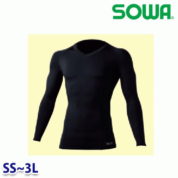 【楽天市場】50342 長袖Vネックサポートシャツ SS~3L 桑和 SOWAソーワ 作業服 作業用SALEセールSW22：三洋アパレル楽天市場店
