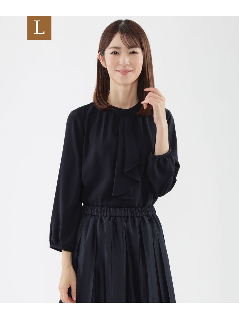【楽天市場】【SALE／72%OFF】【L】【ウォッシャブル】パウダリージョーゼットスカーフタイブラウス TRANS WORK サンヨー エル ...