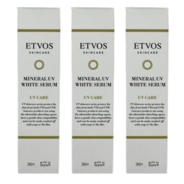 【楽天市場】ETVOS ミネラルUVホワイトセラム 30g 3個セット 美白美容液 エトヴォス UVケア SPF35 PA+++ 日焼け止め 紫外線ケア しみ：Sapla 楽天市場店