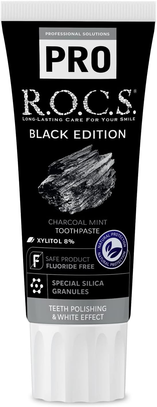 【楽天市場】【合算3150円で送料無料】【R.O.C.S.】ロックスPRO ブラックエディション チャコールミント 94g：サポートショップ
