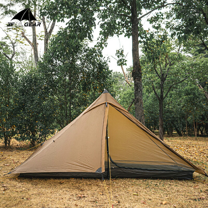 【楽天市場】国内配送【3F UL Gear】3シーズン グランドシート付 Lanshan 1 Pro 20D 両面シリコン生地【3色】 ワンポール 1人用テント ソロテント 耐水圧 ...