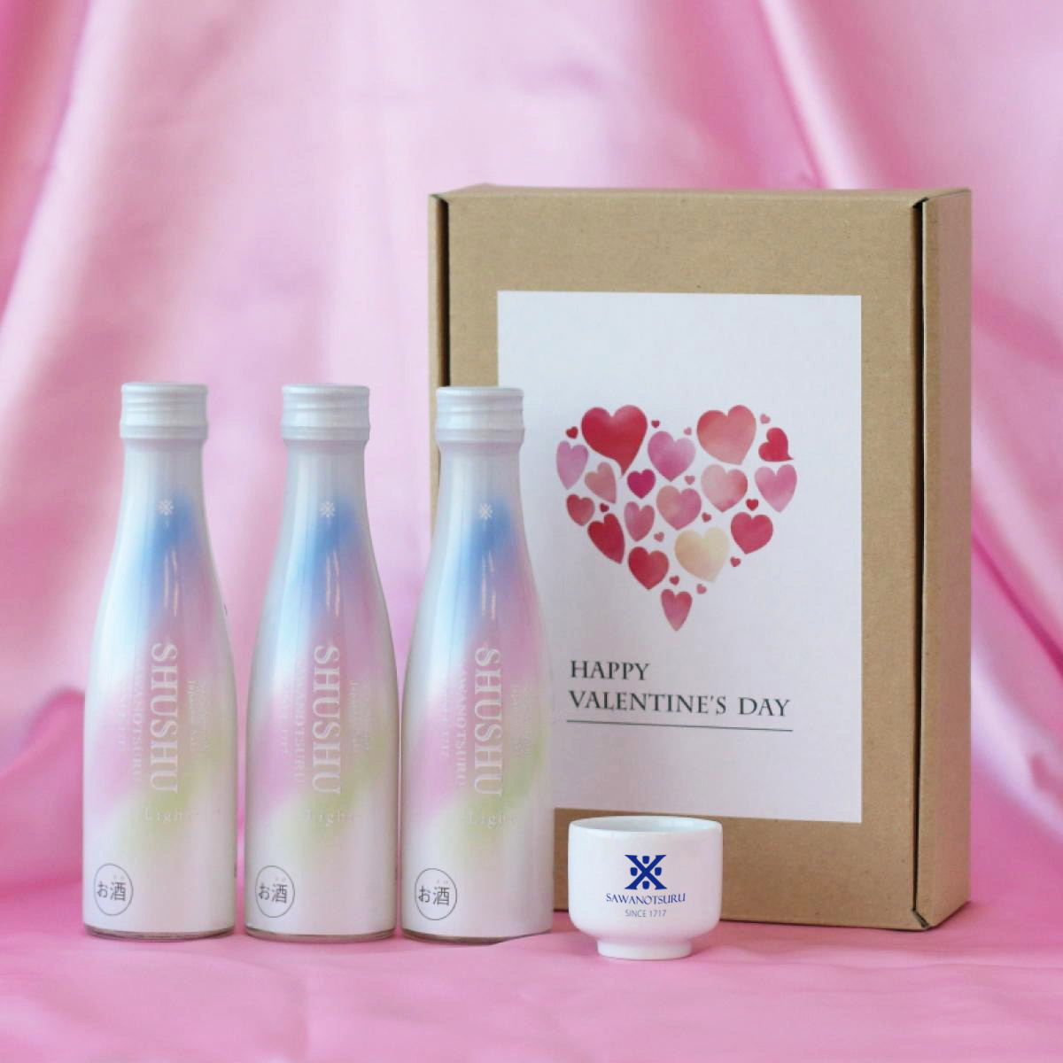 【楽天市場】日本酒 純米酒ギフト バレンタイン ギフト SHUSHU Light (シュシュ・ライト) 純米酒 180ml×3本セット【送料 ...