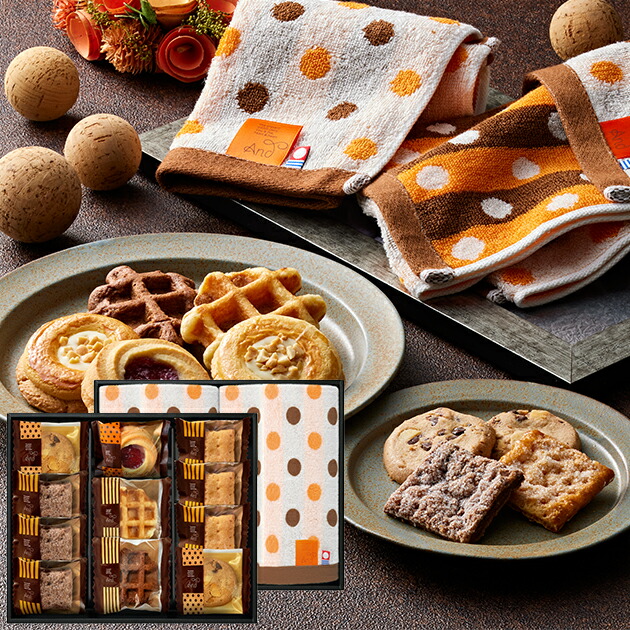 【楽天市場】アンドスイーツ&今治タオル詰合せBOX NAZ25 NAZ-25 【_：Gift HARE [ギフトハレ]