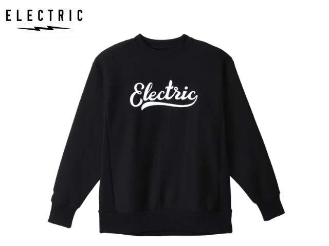 【楽天市場】エレクトリック ELECTRIC SCRIPT CREW BLACK×WHITE ブラック×ホワイト 黒×白 スクリプト ロゴ ...
