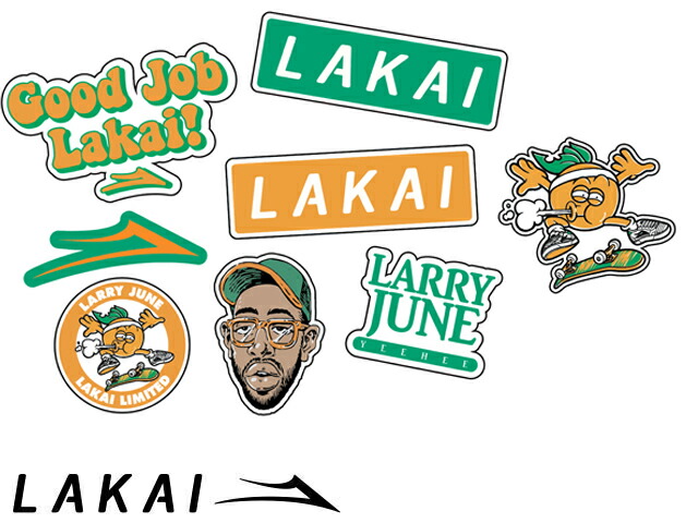 【楽天市場】国内正規品 Lakai LARRY JUNE STICKER PACK ASSORTED ラリー・ジューン ステッカー パック ...