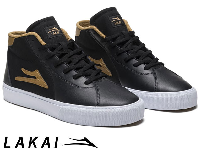 【楽天市場】国内正規品 Lakai FLACO II MID BLACK/TOBACCO LEATHER フラコ 2 ミッド ブラック/タバコ ...