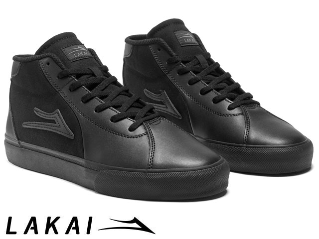 【楽天市場】国内正規品 Lakai FLACO II MID BLACK/BLACK LEATHER フラコ 2 ミッド ブラック/ブラック ...