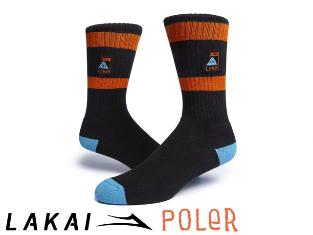 【楽天市場】国内正規品 Lakai POLER SUMMIT CREW SOCK BLACK ポーラー サミット クルー ソックス ブラック 黒 靴下 ラカイ スケート SKATE スニーカー ...