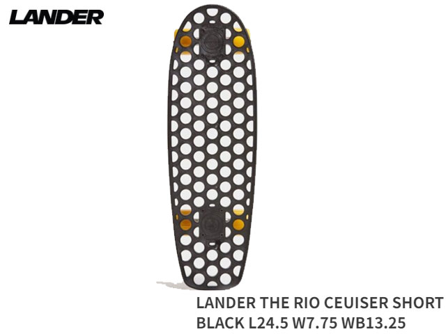 【楽天市場】ランダー LANDER THE RIO CEUISER SHORT BLACK L24.5 W7.75 WB13.25 ザ リオ ...