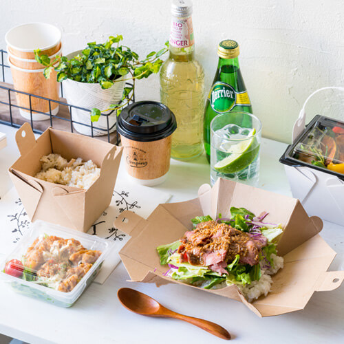 【楽天市場】【ランキング1位獲得】【カフェキュートBOX本体（茶）】【枚単価 60円×100枚(25枚×4袋)】テイクアウト 容器 おしゃれ ...