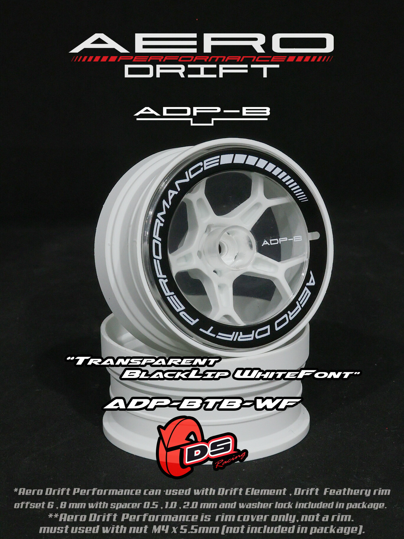 【楽天市場】AERO DRIFT PERFORMANCE : Flat Transparent / Black Lip エアロ ドリフト ...