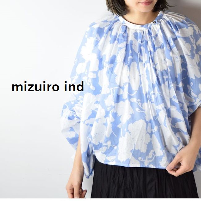 【楽天市場】mizuiro ind (ミズイロインド)flower print balloon PO 2colormade in japan1 ...