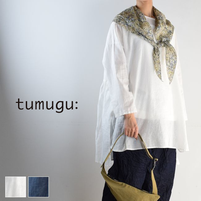 【楽天市場】tumugu(ツムグ)太番手ステッチリネンボイル プルオーバーtb24109【 北海道も送料無料 】：SCAMP CLOTHING