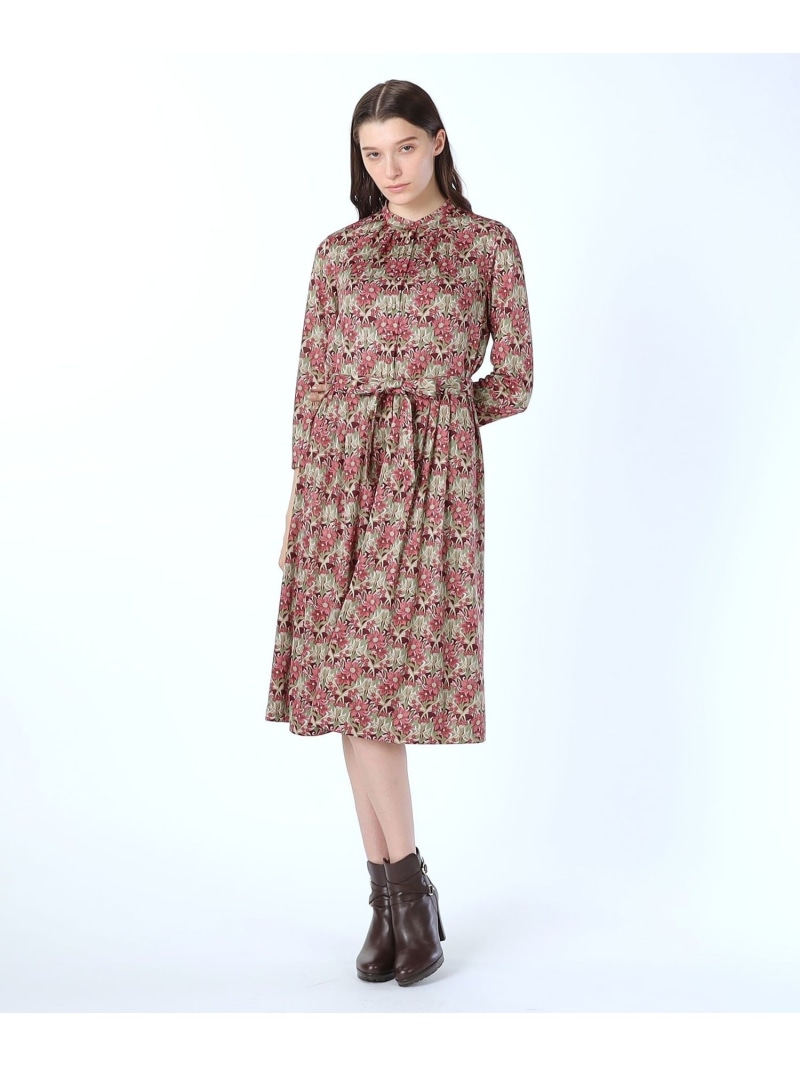 【楽天市場】【SALE／37%OFF】Liberty Printフラワーワンピース SCAPA スキャパ ワンピース・ドレス ドレス ブルー ...
