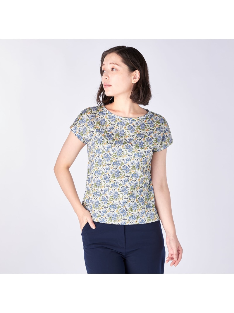 【楽天市場】【SALE／25%OFF】Canina Liberty Print Cut&Sewn フレンチスリーブ KEITH キース ...