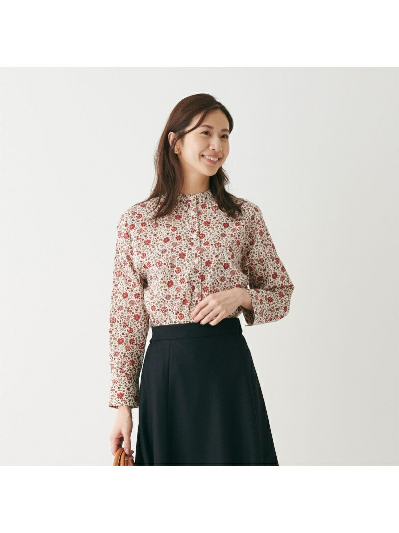 【楽天市場】【SALE／48%OFF】リバティプリント スタンドカラーシャツブラウス KEITH キース トップス シャツ・ブラウス レッド ...