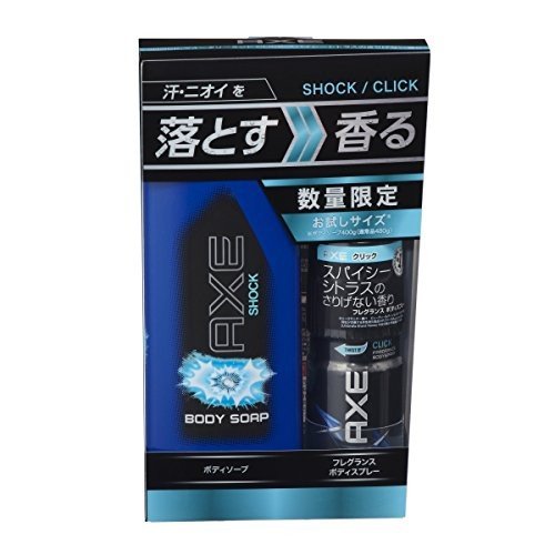 【楽天市場】【数量限定】 アックス (AXE) フレグランス ボディスプレー クリック (60g) + ボディソープ お試し容量ポンプ (400g)：大将もビックリ！SCB
