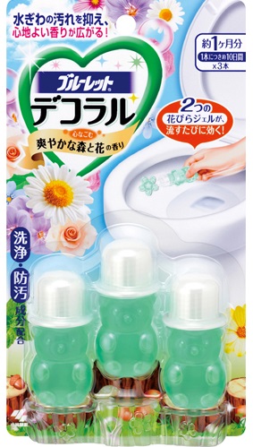 【楽天市場】小林製薬 ブルーレット デコラル 爽やかな森と花の香り (7.5g×3本) トイレ用 芳香洗浄剤：大将もビックリ！SCB