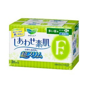 【楽天市場】[T] 花王 ロリエ エフ しあわせ素肌 超スリム 多い昼用 羽つき(20コ入) 生理用ナプキン：大将もビックリ！SCB