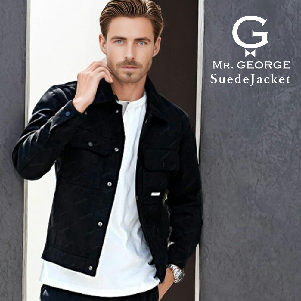 【楽天市場】イケオジ ジャケット 50代 ブルゾン メンズ アウター フェイクスウェード フェイクスエード Gジャン ジージャン スウェード ...