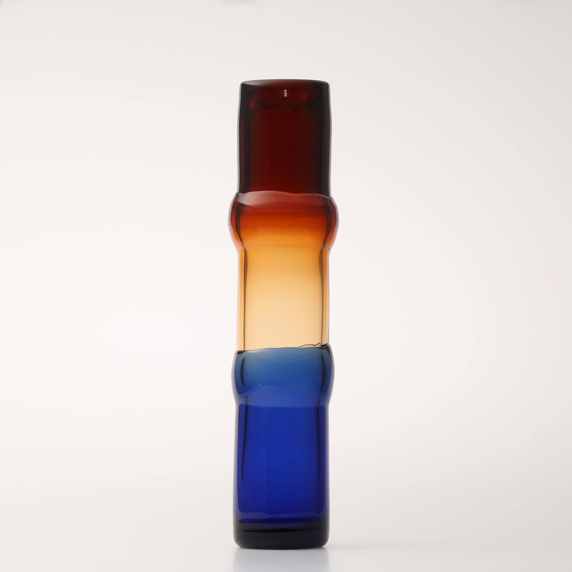 【楽天市場】【No.101】イッタラ / Bamboo vase 90x450mm desert-clear-ulblue [iittala]：scope version.R