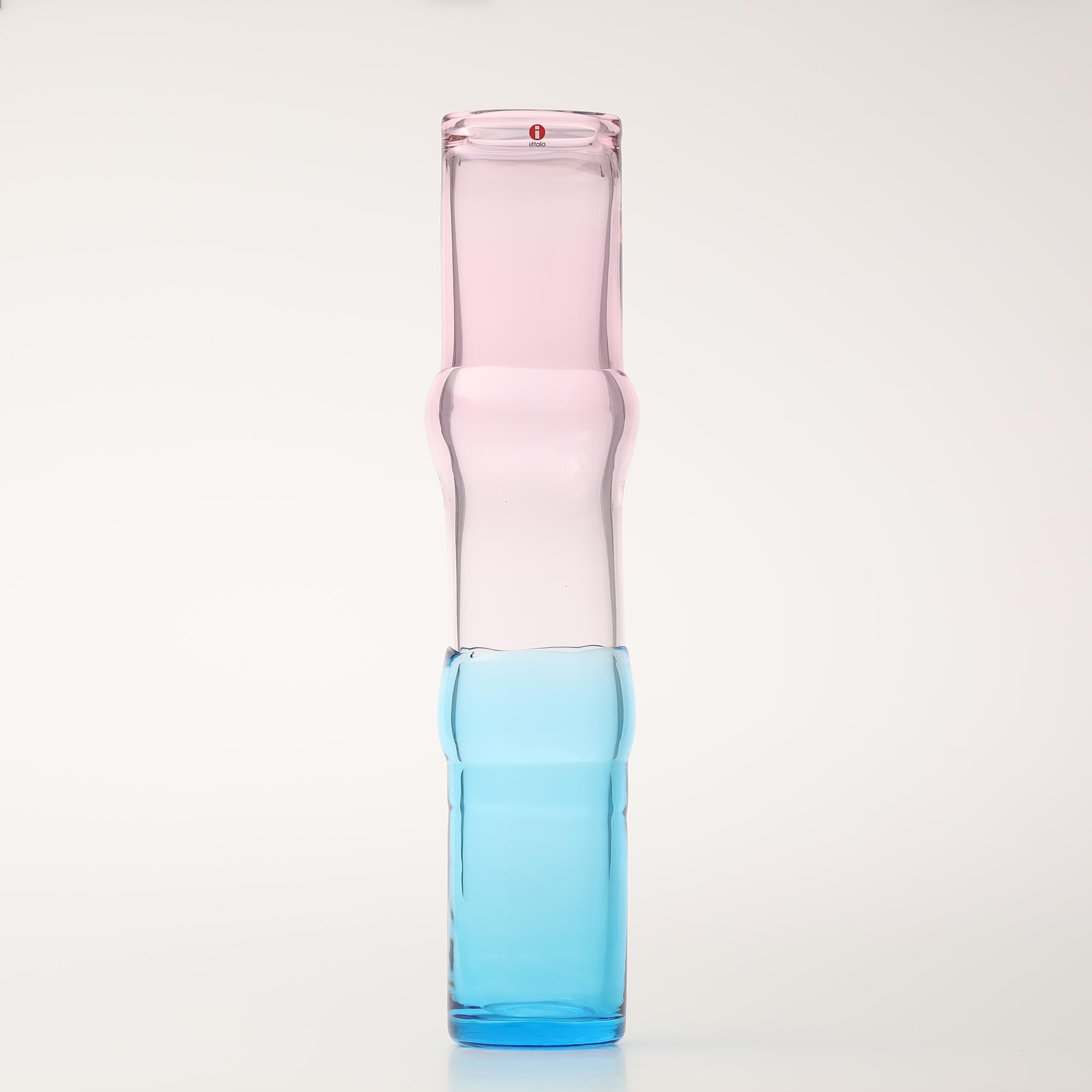 【楽天市場】【No.90】イッタラ / Bamboo vase 90x450mm pink-clear-skyblue [iittala]：scope version.R