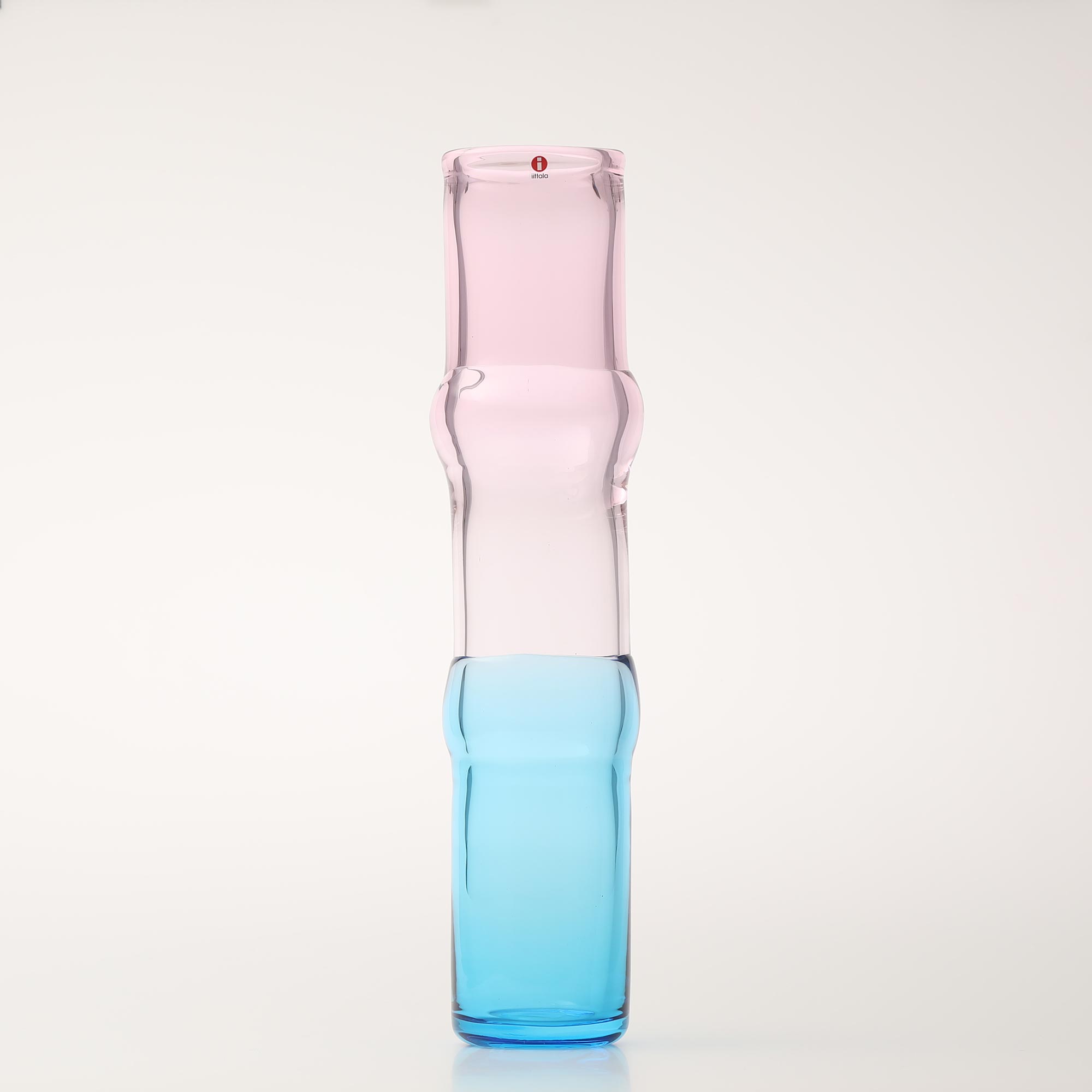 【楽天市場】【No.94】イッタラ / Bamboo vase 90x450mm pink-clear-skyblue [iittala]：scope version.R
