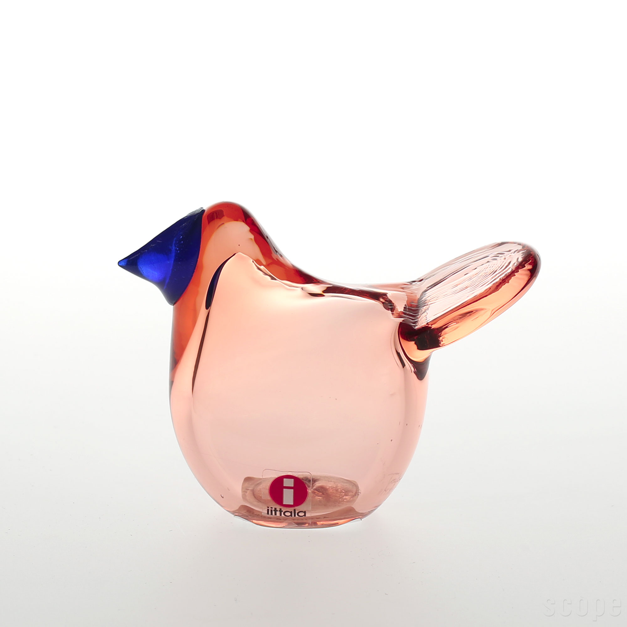 【楽天市場】【0507】イッタラ / バード バイ オイバ トイッカ Sieppo サーモンピンク×ブルー [iittala / Birds by Oiva Toikka]：scope ...