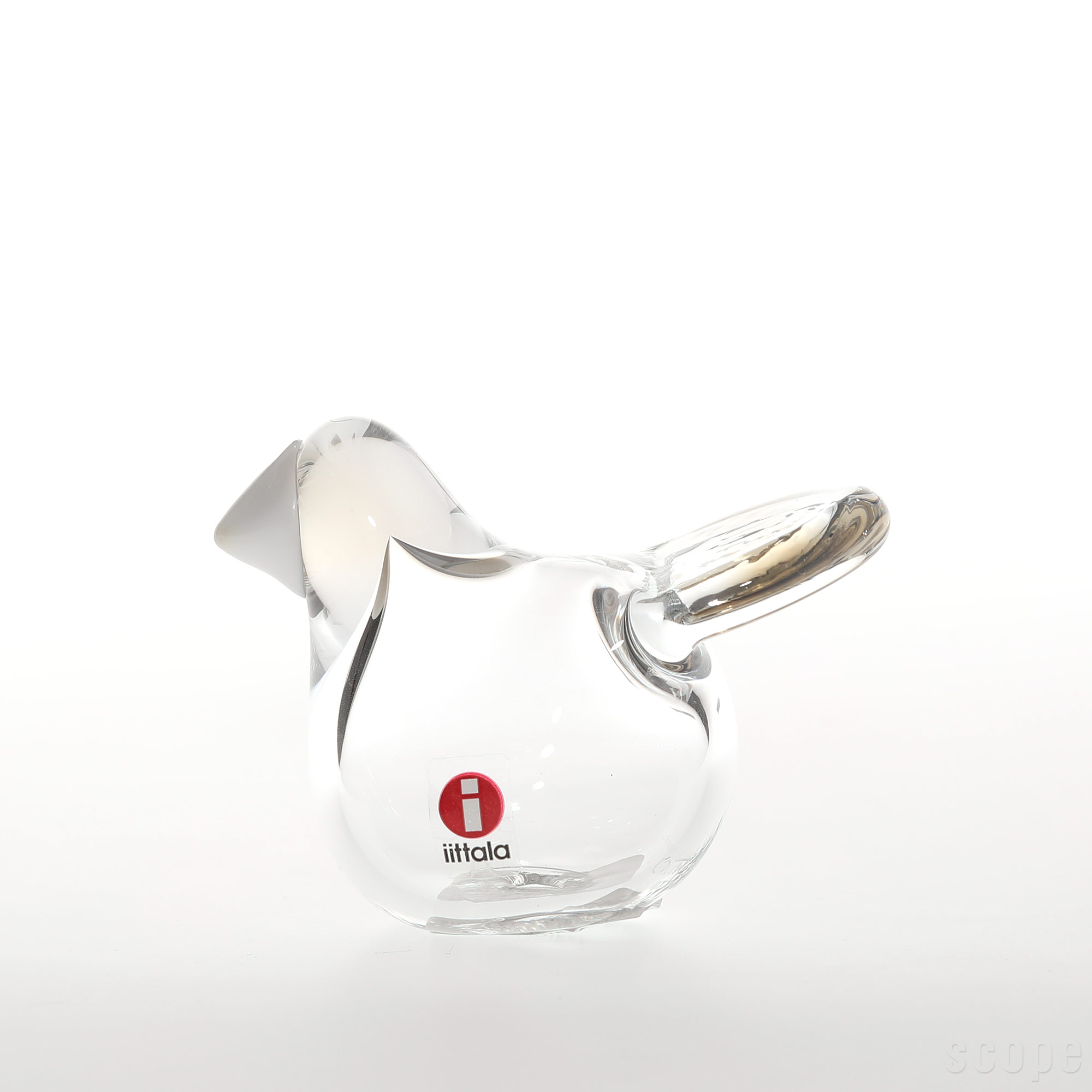【楽天市場】【0006】イッタラ / バード バイ オイバ トイッカ Sieppo クリア×ホワイト [iittala / Birds by Oiva Toikka]：scope version.R