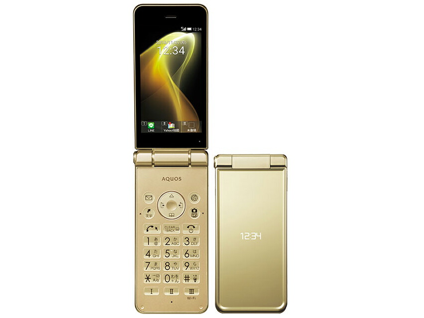 【楽天市場】【中古】Aランク【目立った傷や汚れなし】 SIMフリー 601SH SHARP AQUOS ケータイ2 SoftBank系 ...