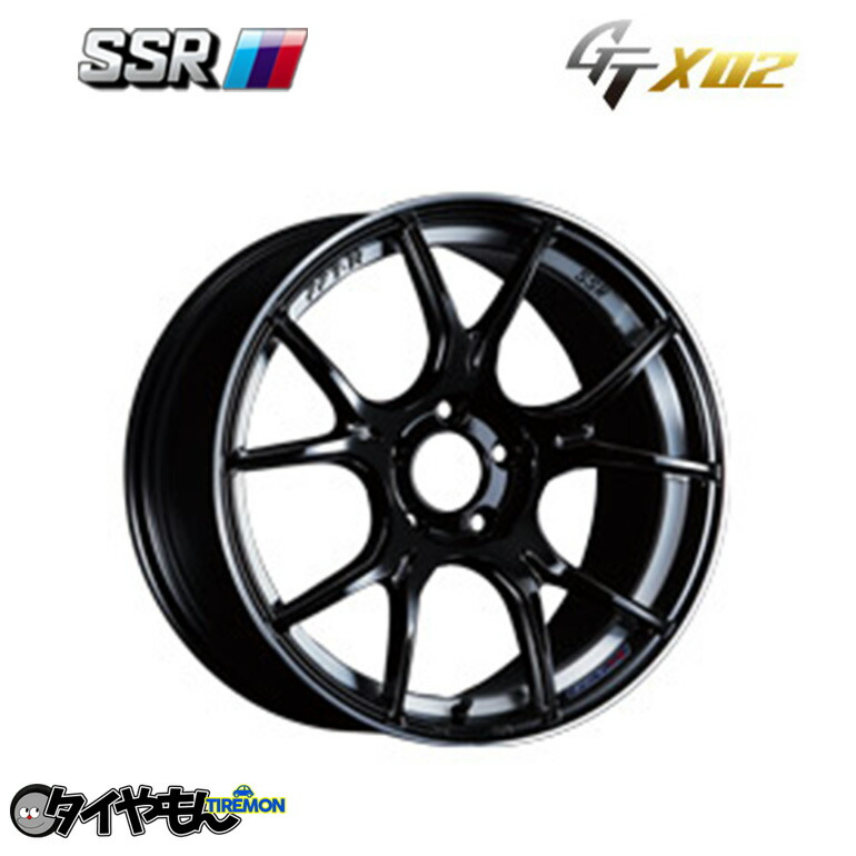 【楽天市場】SSR GTX02 18インチ 5H114.3 9.5J +45 1本 ホイール グロスブラック：タイやもん