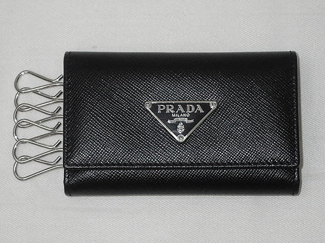 【楽天市場】★【送料無料】【ポイント10倍】PRADA プラダ 三角プレート キー・ケース 6連 M222A 【中古】レディース、メンズ：セカンド