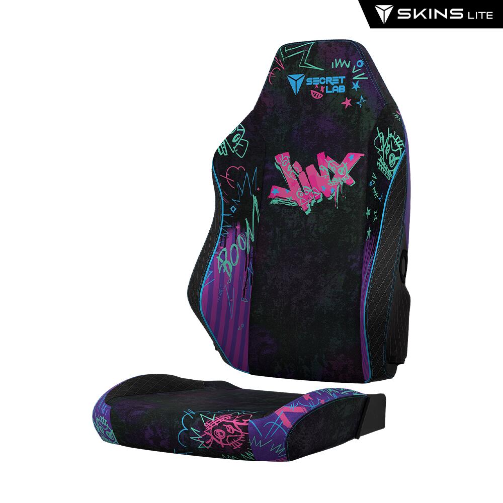 【楽天市場】【送料無料】Secretlab SKINS LITE TITAN Evo チェア カバー (Arcane ジンクス) Jinx ...